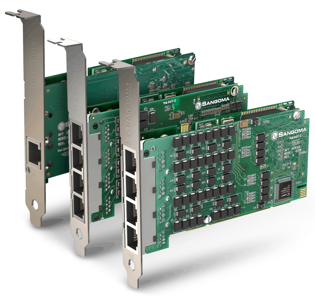 Telefon- und Transkodierungskarten - Sangoma (DE)